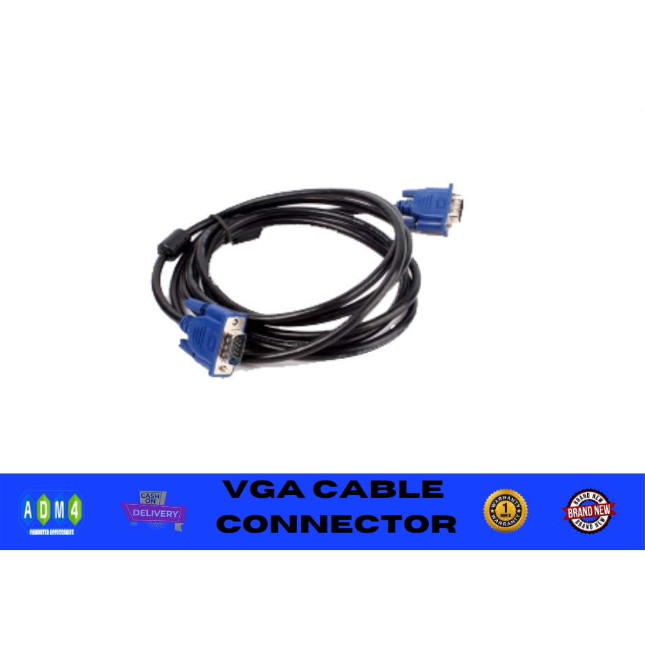Video Graphics Array Cable Connector (VGA) | Shopee Philippines