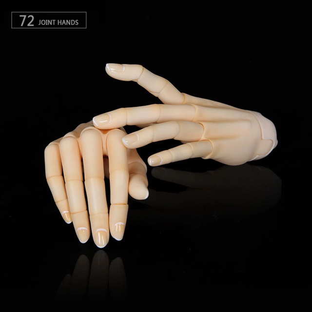 BJD Jointed Hands suitable for 1/3 or 1/4 bjd dolls boy and girl body ...