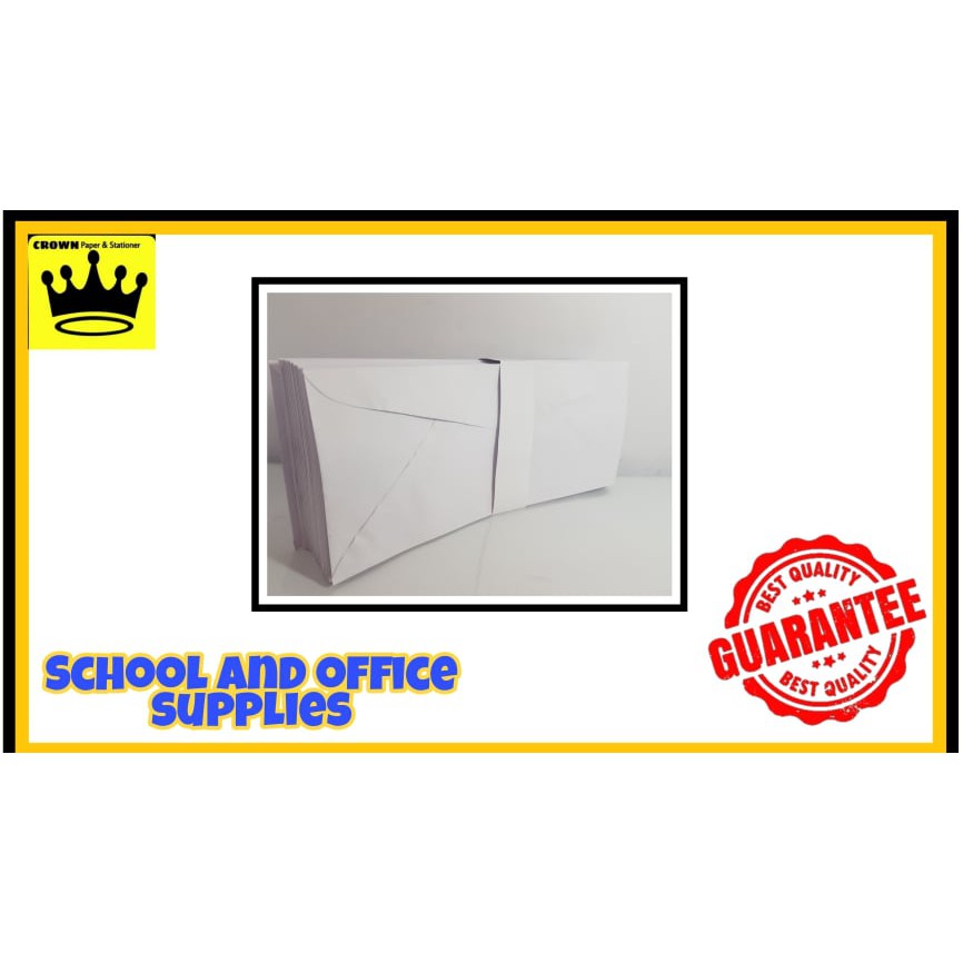 1Pack White Envelopes/Mailing Envelope (500pcs) Ordinary | Shopee ...