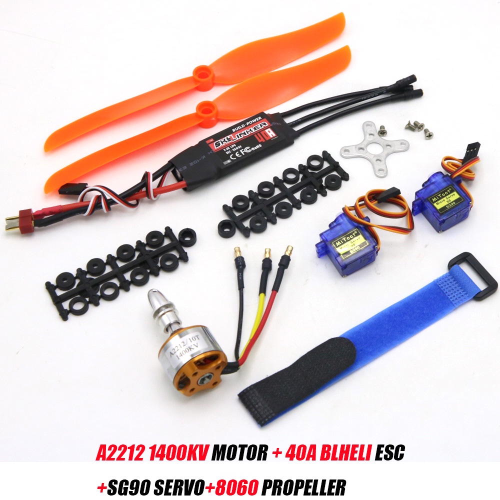 A2212 2212 2200KV 1400KV 1000KV Brushless Motor 30A 40A / 40A BLheli ...