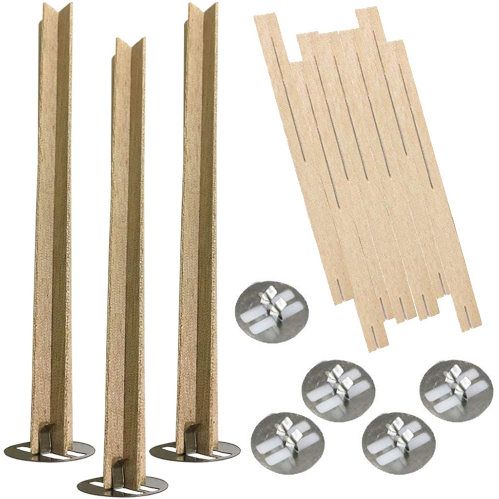 20pcs 5inch Cross Wooden Candle Wicks Wood Candles Core for DIY Candle ...