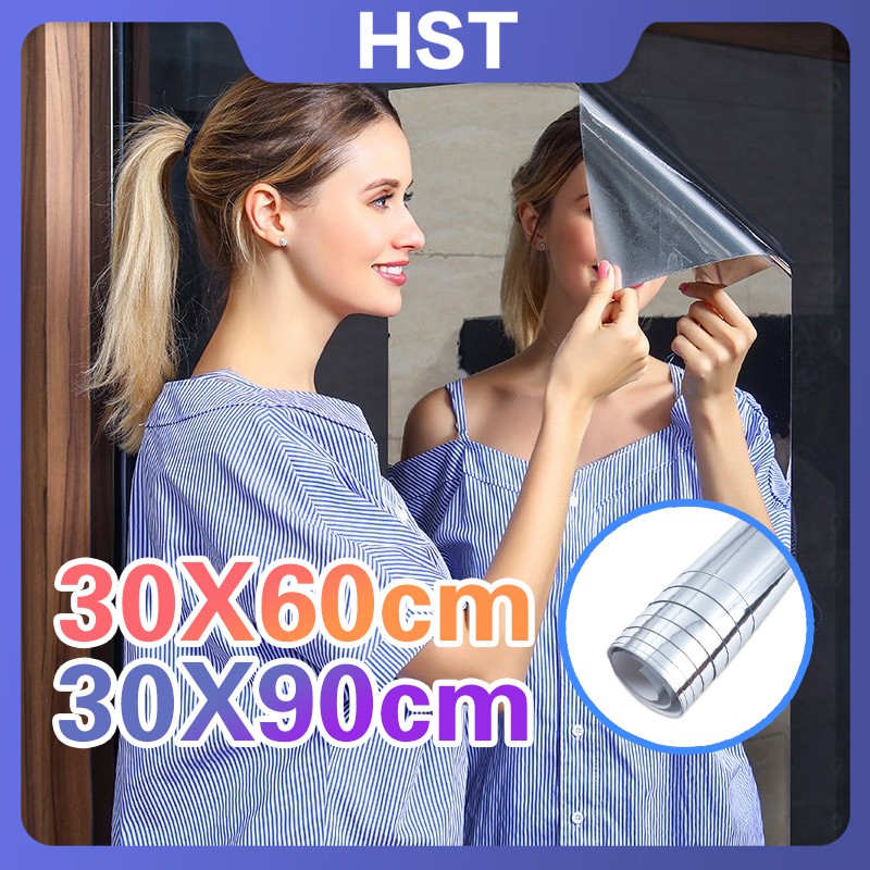 Full-length mirror wall-mounted self-adhesive mirror splicing mirror ...