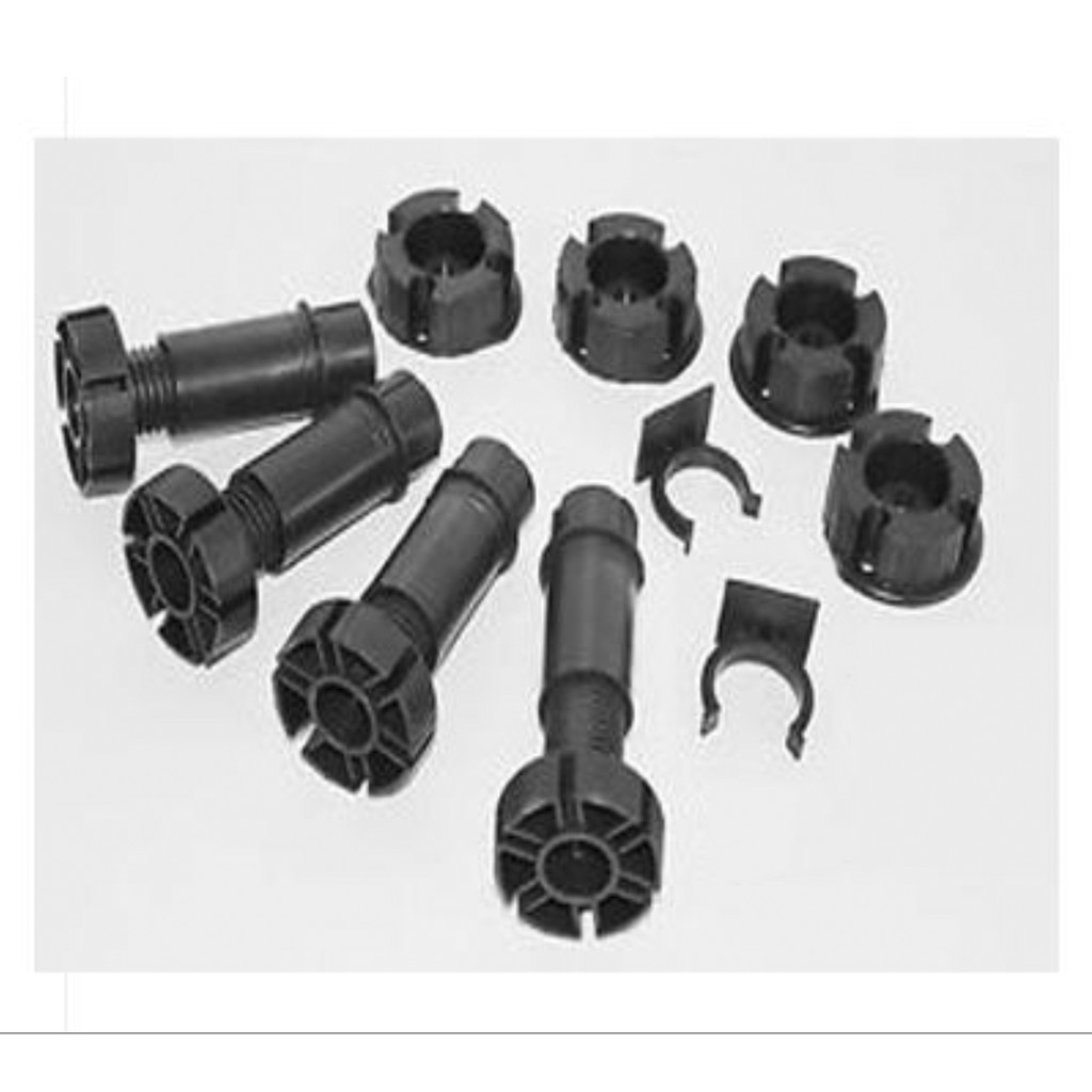 24 pcs Plastic Adjustable Height Kitchen Cupboard Plinth Foot Leg ...