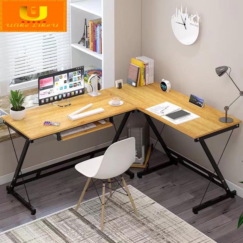L shaped desk shopee store