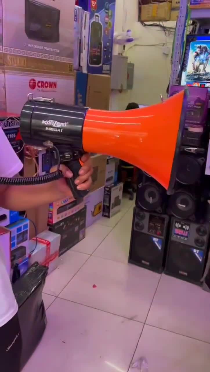 Konzert MEGA1 Megaphone 50W w/ Recording Function & Siren(LEXING/CROWN ...