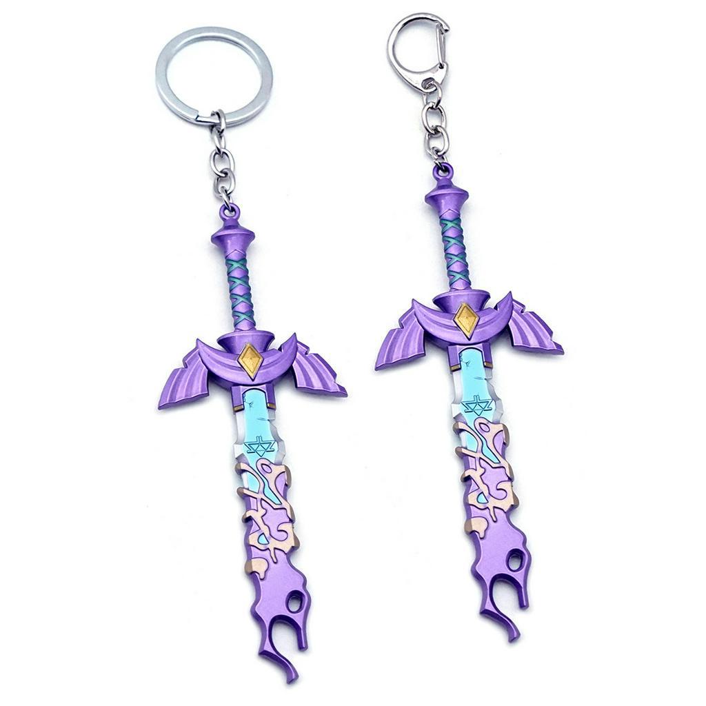 The Legend of Zelda keychain Master Swords Model Pendant Keyring Game ...