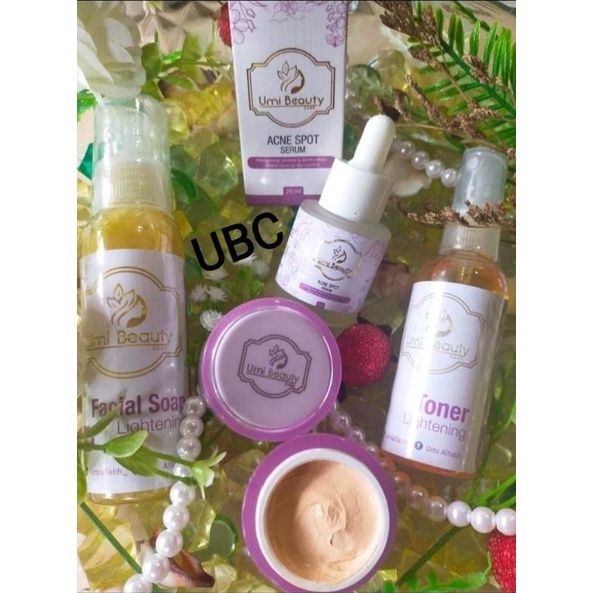 Complete Set ubc by umi umi beauty care brightening cream acne spot ...