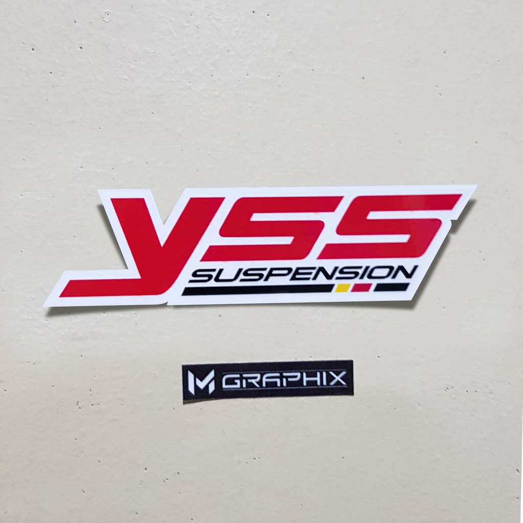Vinyl Sticker - YSS logo, laminated sticker for motorcycle | Shopee ...