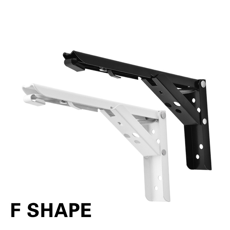 2PCS Spring Type Folding Angle Bracket Adjustable Wall Mounted Table ...