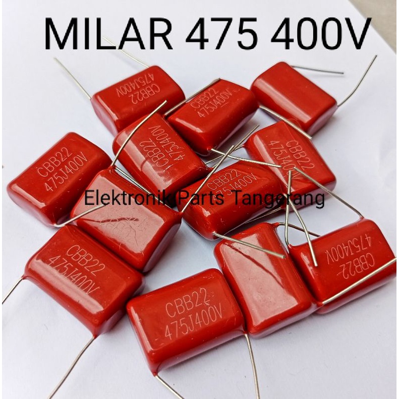 Mylar CAPACITOR 475J 400V 475 J 400V MYLAR CAPACITOR CBB 475J 400V MYLAR CAPACITOR 475J 400V ...