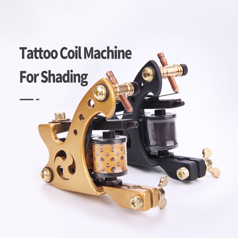 Black / Gold Tattoo Coil Machine For Artist Liner and Shader | Shopee ...