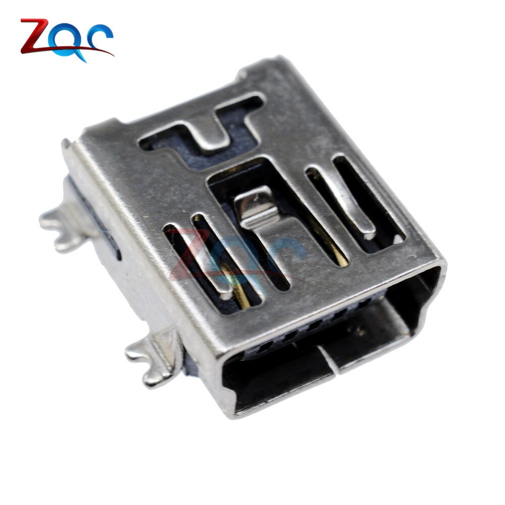 20pcs Mini Usb Smd 5 Pin Female Mini B Socket Connector Plug
