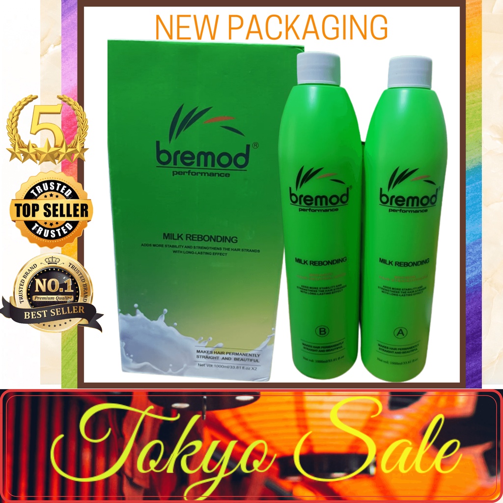 Bremod Hair Rebonding Set Original Milk 2IN1 1000ML | Shopee Philippines
