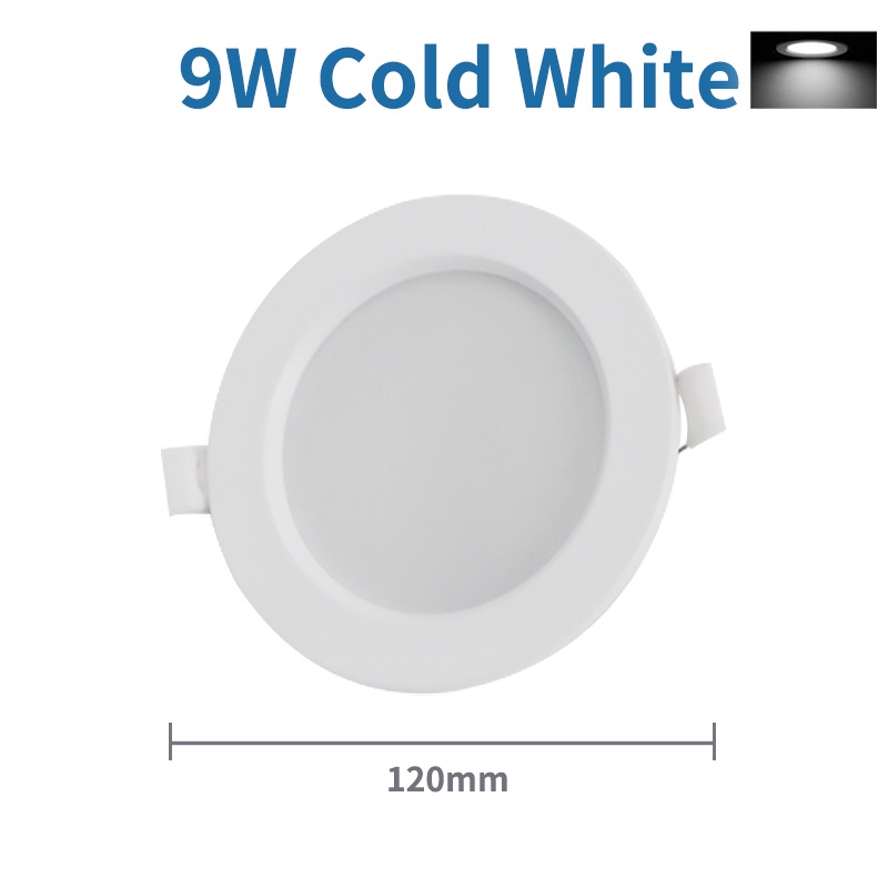 Geekpark Pin Light Downlights for Ceiling Tri Colors 5W 9W 12W 18W LED ...