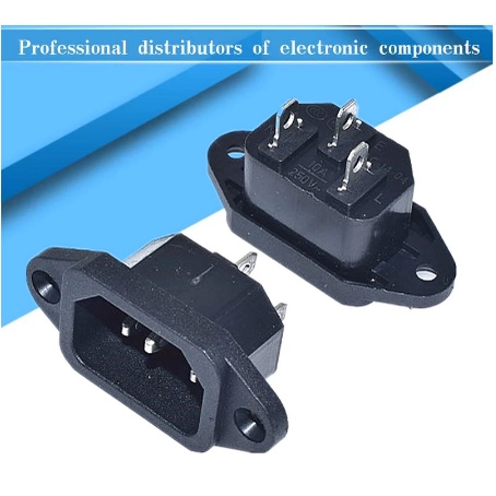 Socket Electrical Socket AC Power Cable 3 Holes Pin PSU PC Computer CPU ...