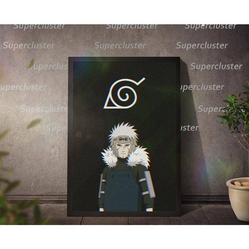 Naruto Shippuden Wall art Canvas Painting Seven Hokage Retro Style ...