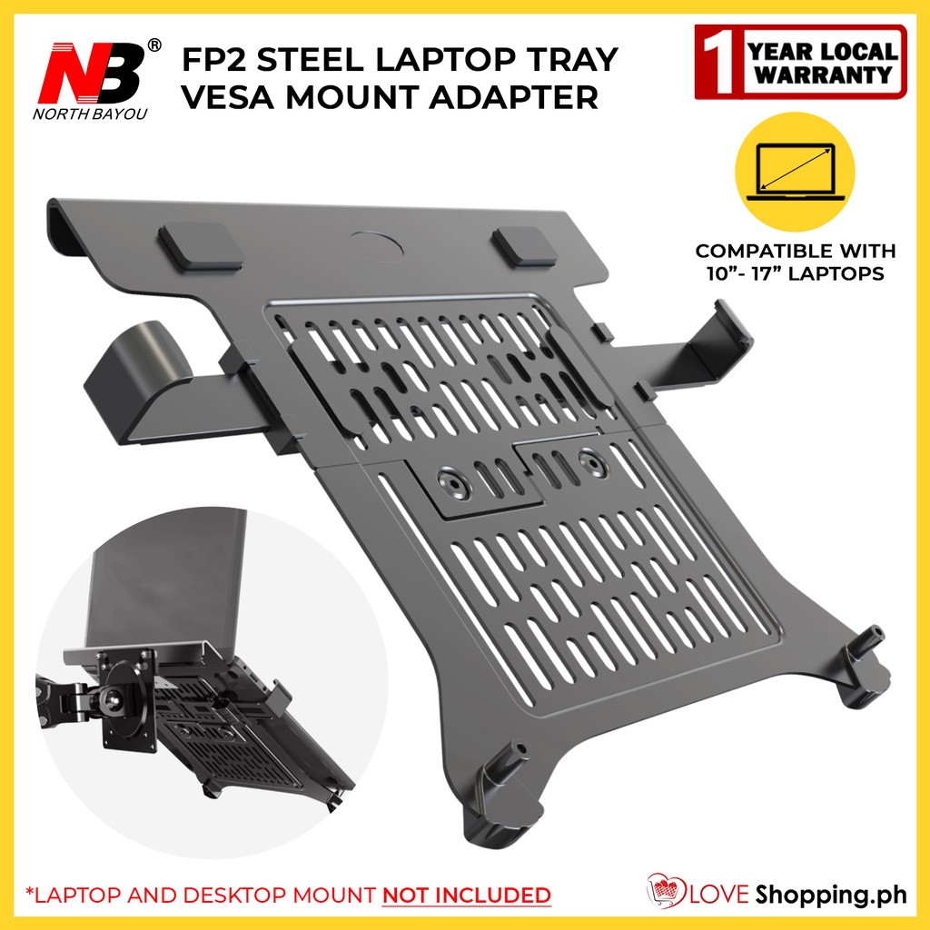 North Bayou NB FP-2 Steel Laptop Bracket Laptop VESA Mount Adapter for ...