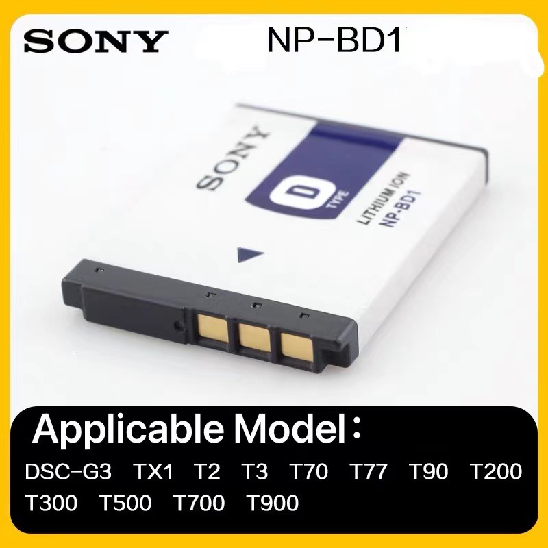 Sony NP-BD1 BD1 FD1 battery for sony T2 T70 T200 T300 T500 T77 T700 T90 T900 G3 TX1 camera ...