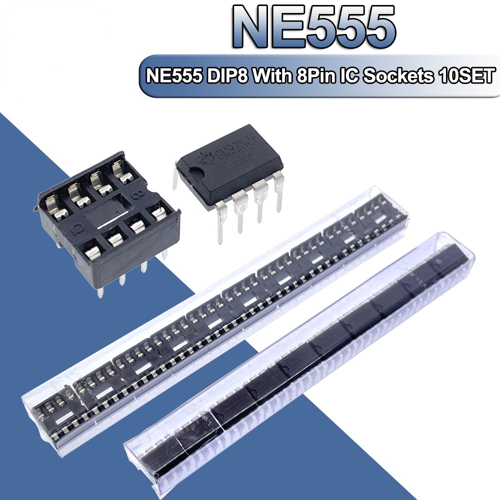 20/10 Pcs NE555 NE555P IC 555 Timer Programming Oscillator Chip DIP-8 | Shopee Philippines
