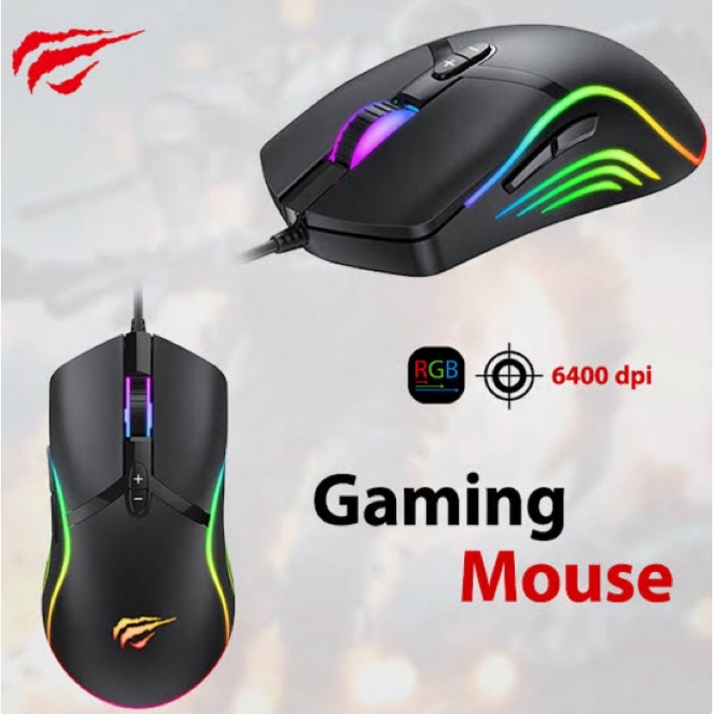 Havit Gamenote MS1026 - Black RGB Gaming Mouse | Shopee Philippines
