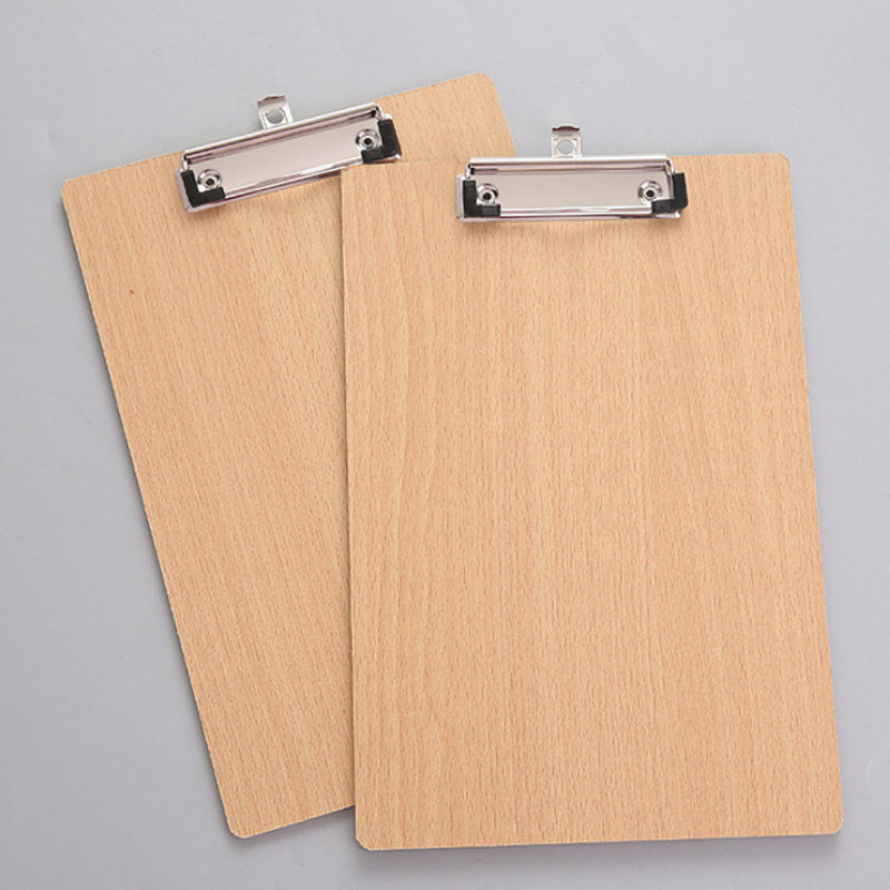 A4 folder pad thick FC wooden board clamp paper splint office ...