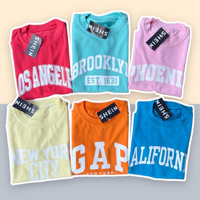 Candy Color Trendy Shirts Cotton Kids & Adult Size | Shopee Philippines