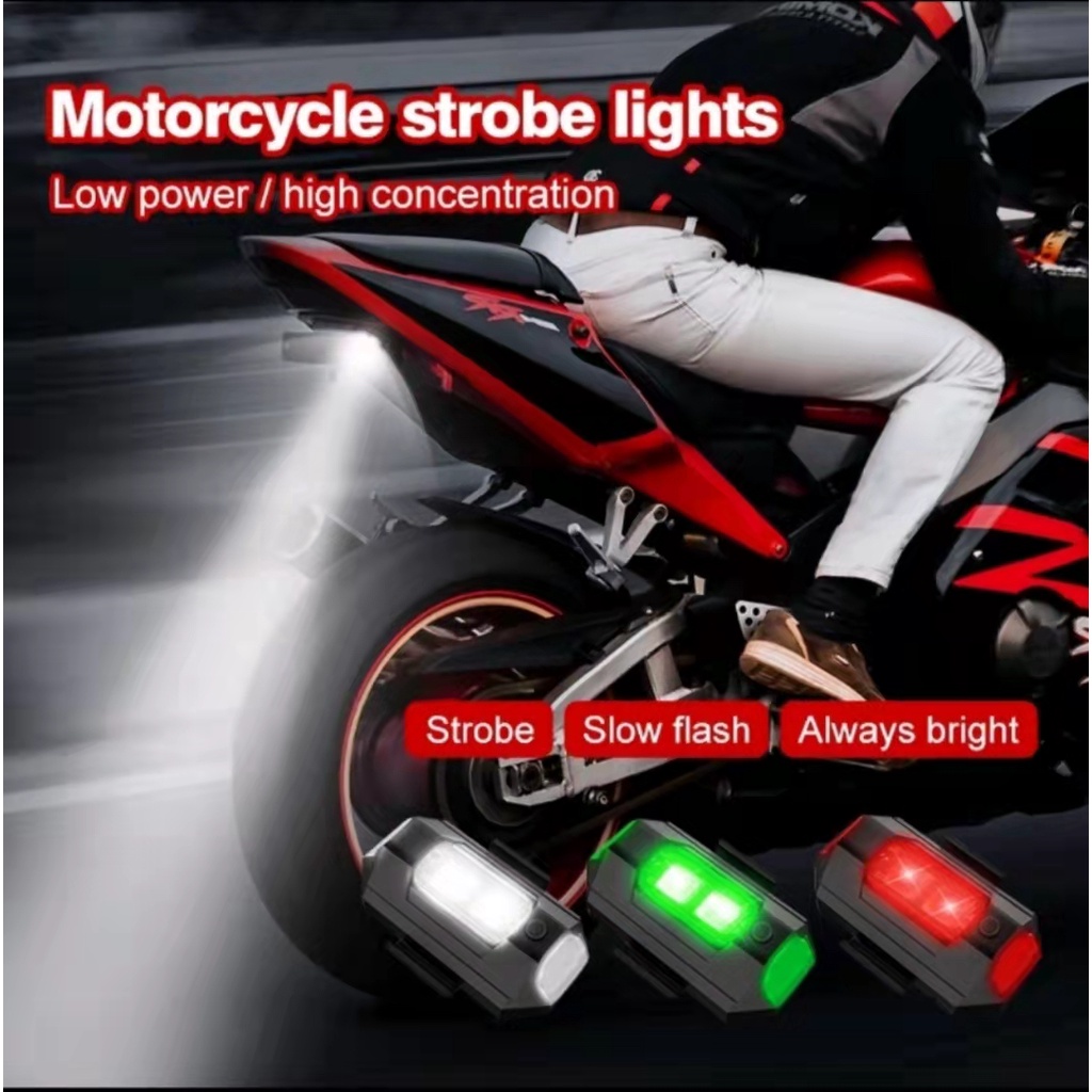 7 color motorcycle bike Rechargeable flashing lights motorcycle bikes ...