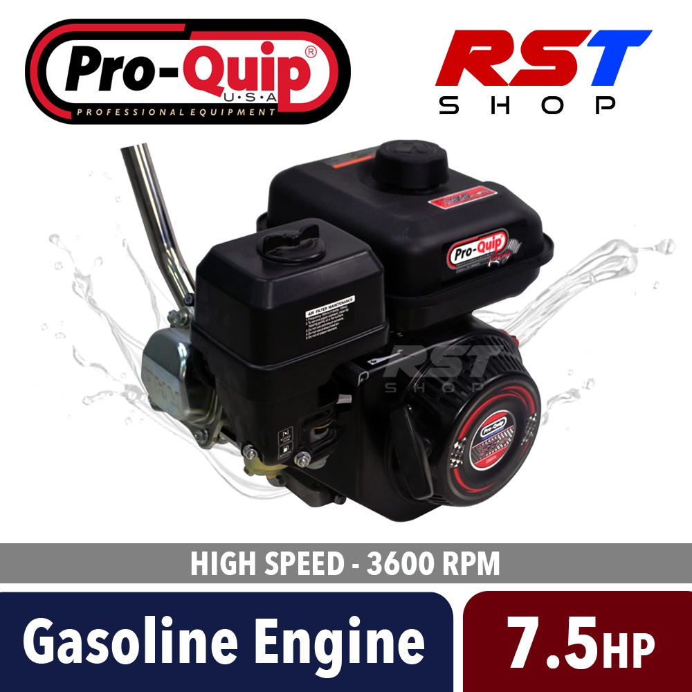 Pro-Quip by ZS Power 7.5HP 225cc Gasoline Engine High Speed/Low Speed ...