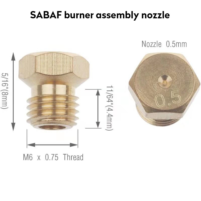 Thick SABAF Stove Gas Accessories Cast Iron Nozzle | Shopee Philippines
