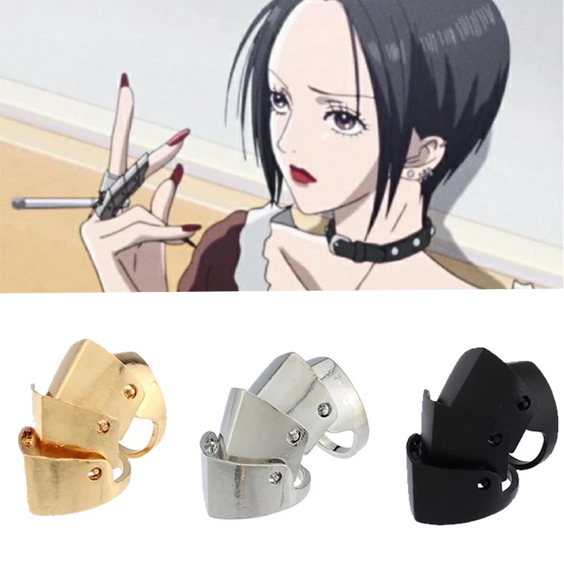Anime Oosaki Nana Rings Cool Punk Gothic Rock Scroll Joint Armor ...