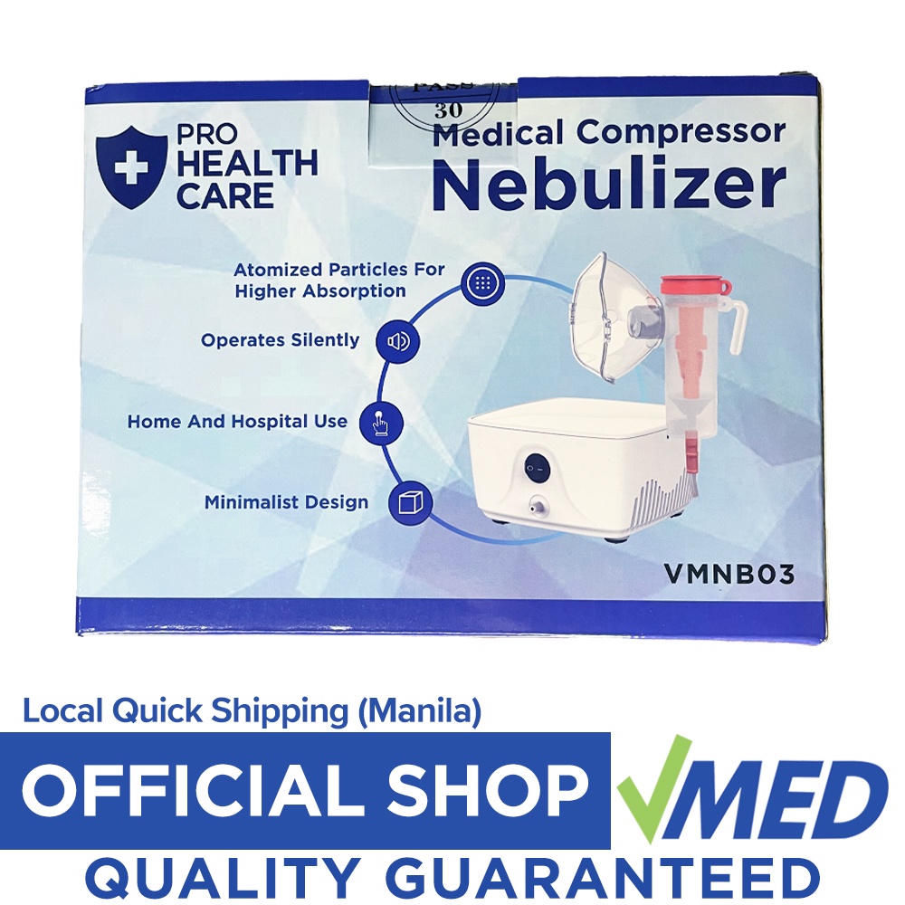 VMED Prohealthcare Respi-Life Nebulizer With Free Accessories New Model ...