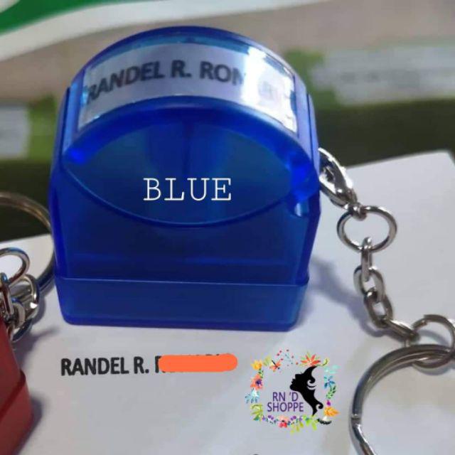 Personalized Neon Self Inking Name Stamp (free layout) | Shopee Philippines