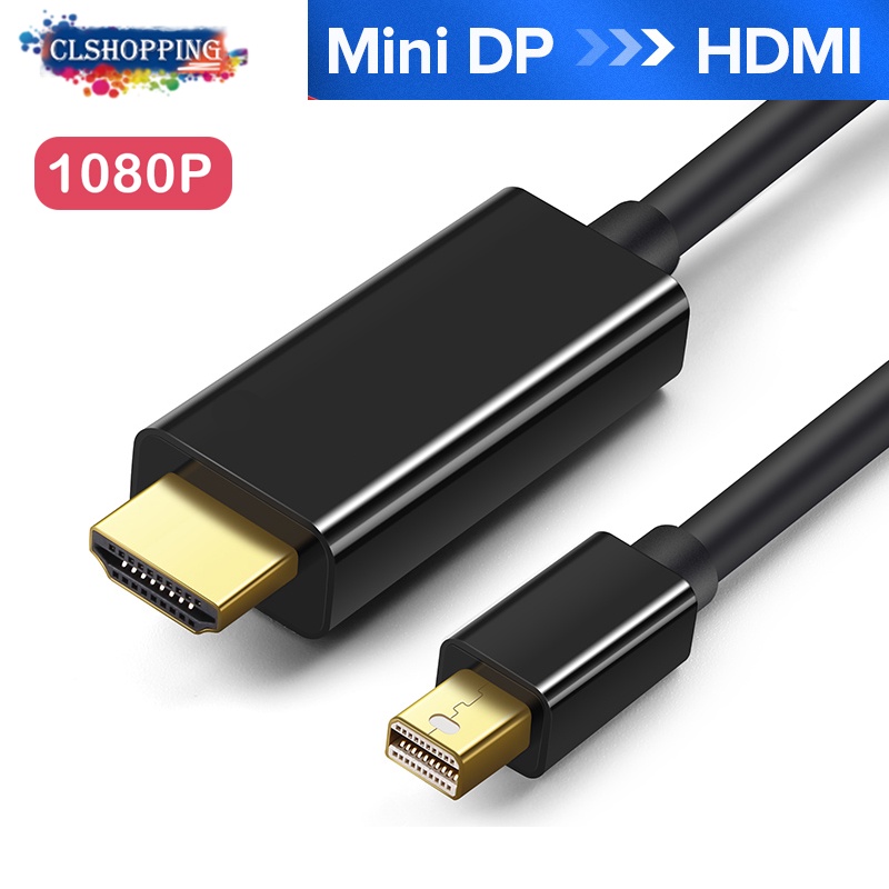 Mini Display Port to HDMI 1920*1080P TV Screen Mirroring Cable HDMI 1 ...