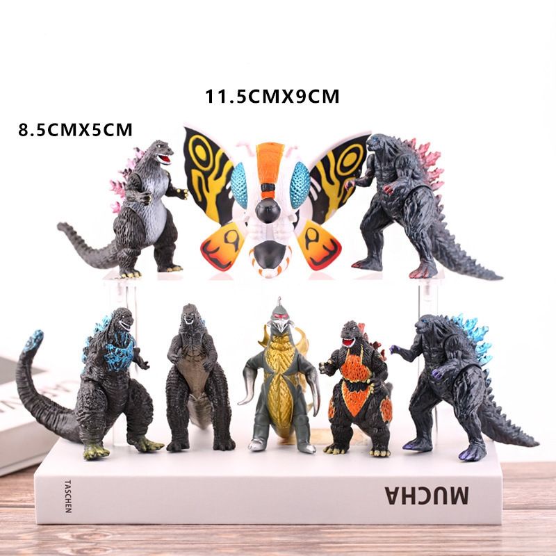 Mini godzilla figures set of 8 | Shopee Philippines