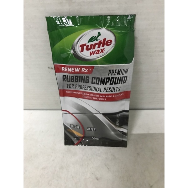 TURTLE WAX Rubbing compound (50ml) | Shopee Philippines