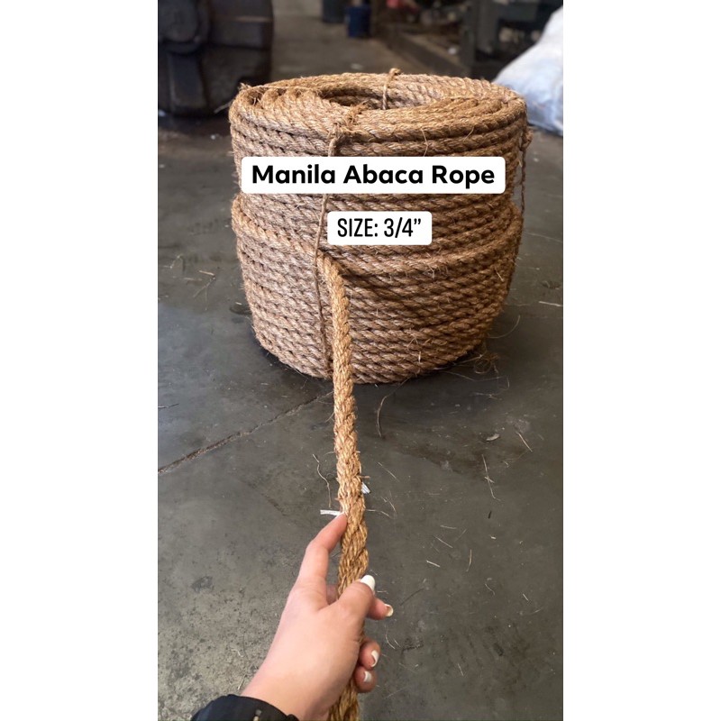 18mmx1meter Manila Abaca Rope/Hemp rope | Shopee Philippines
