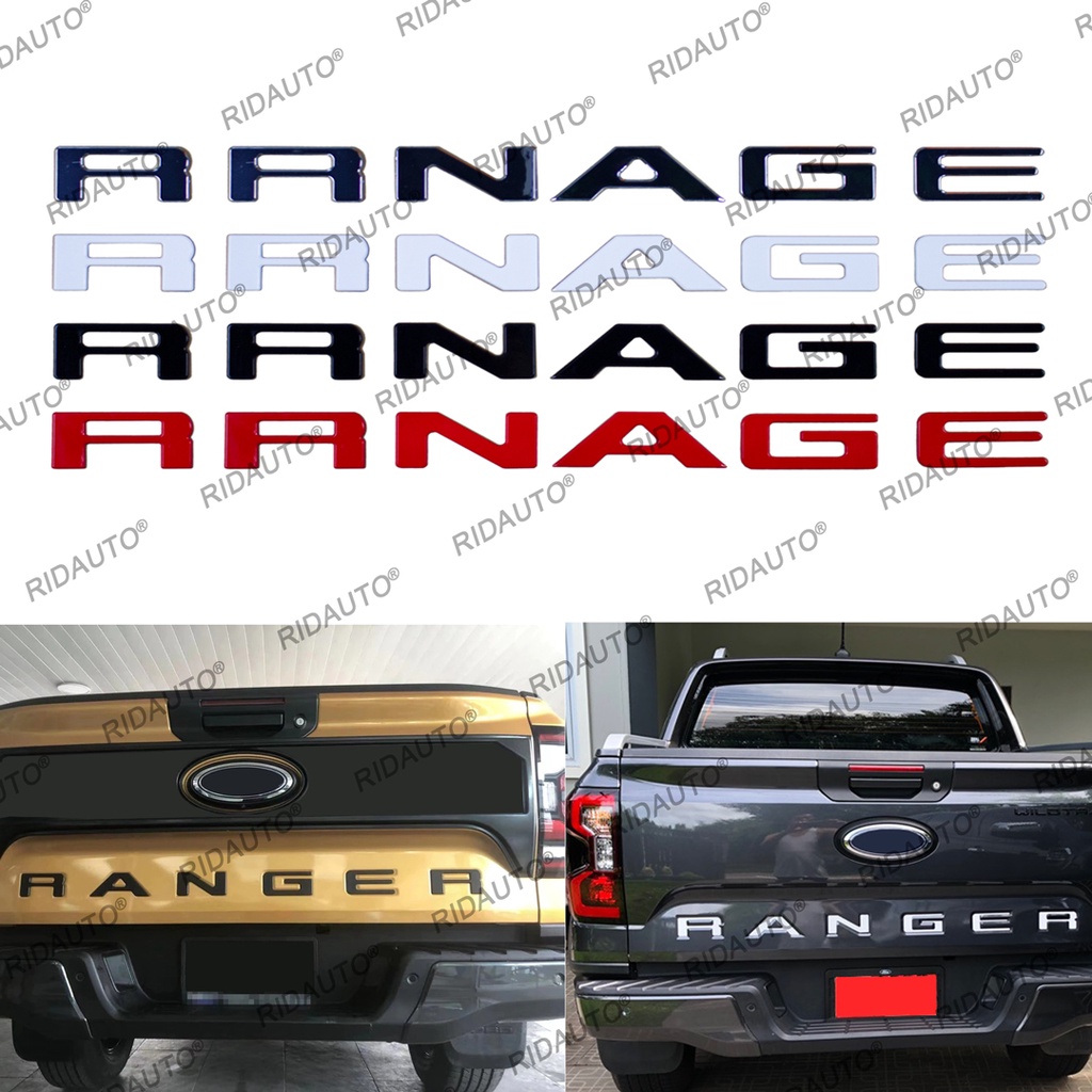 Embossed Letters Fit For FORD RANGER 2022 Wildtrak 2022 Big Logo Colors ...