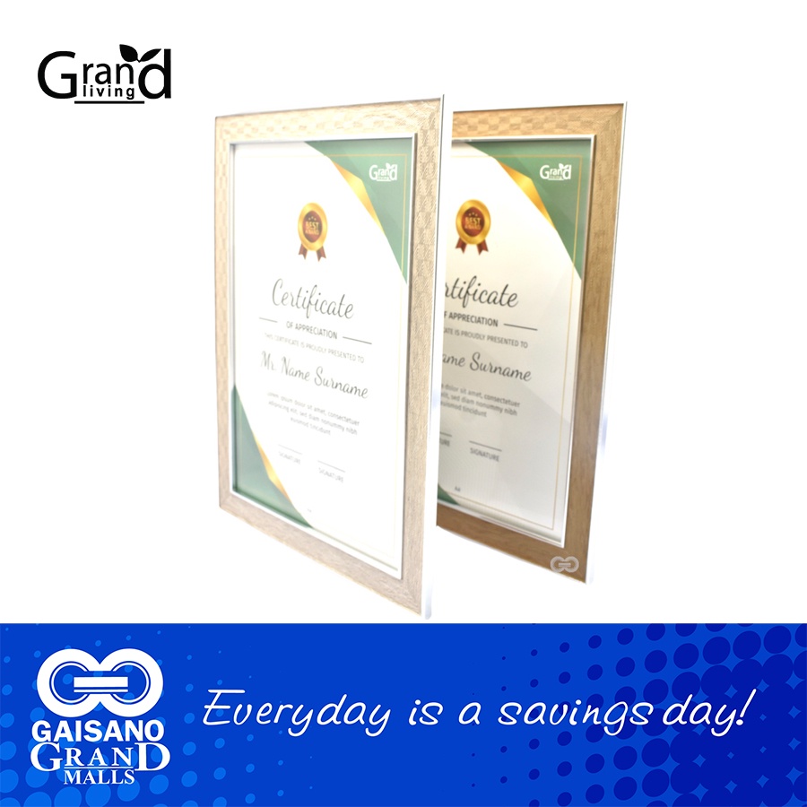 GRAND LIVING A4 Document Frame for Vertical Wall Hanging 168 Gaisano ...