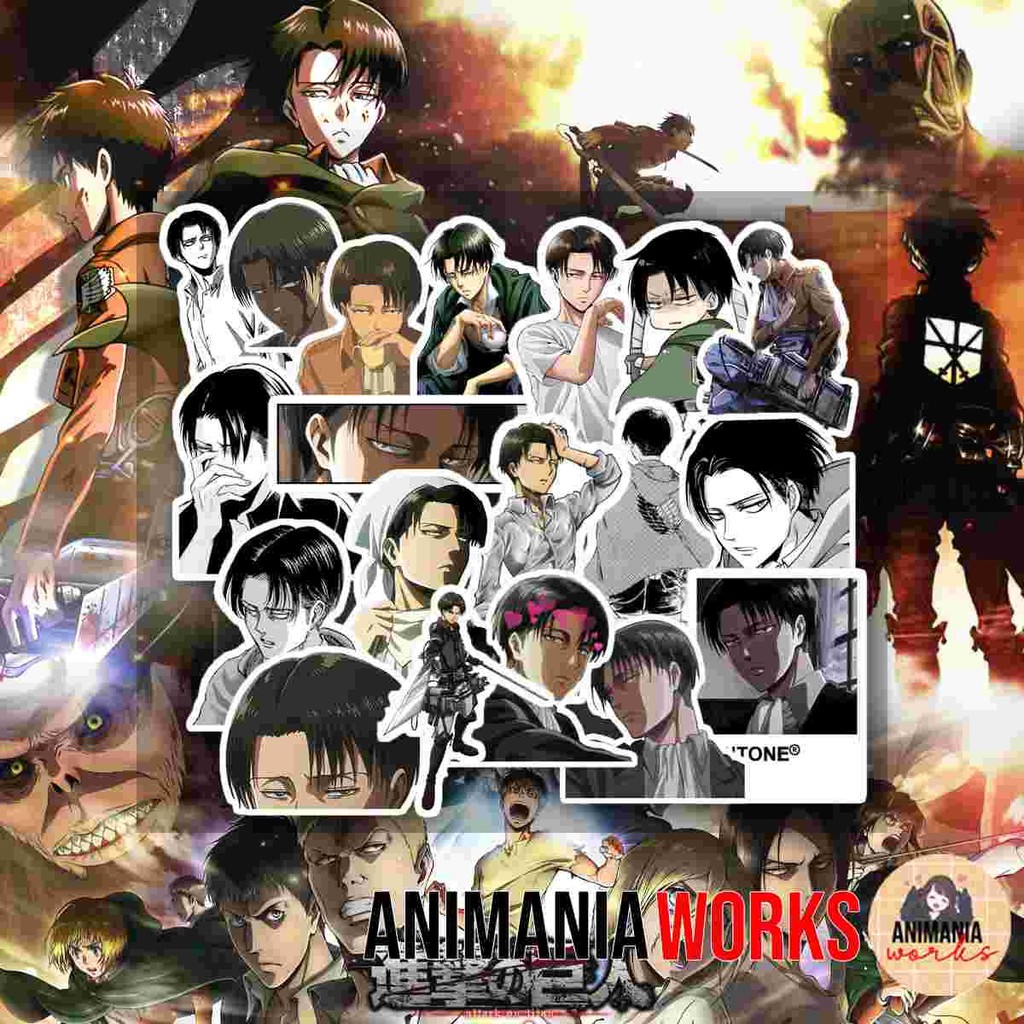 Anime Stickers / Levi Ackerman Attack on Titan Sticker / Laminated ...