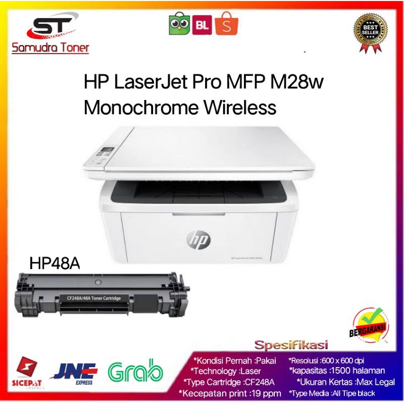 Hp Laserjet Pro MFP M28w Printer Can Be wereless | Shopee Philippines