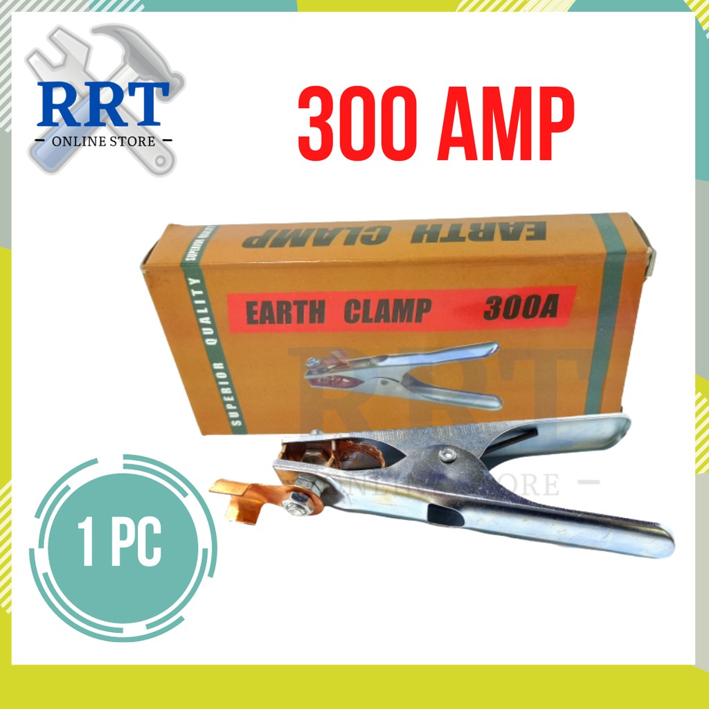Welding Ground Earth Clamp Copper Cable Grip (300 AMP, 500 AMP ...