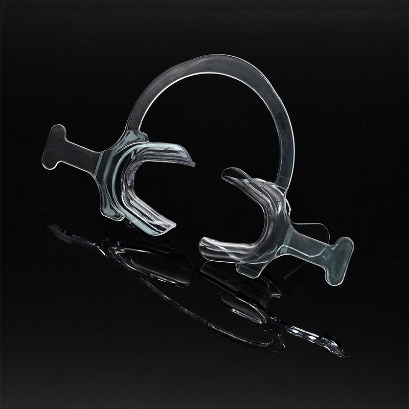 Dental Plastic Mouth Opener Transparent Cheek Retractor with Handle C ...