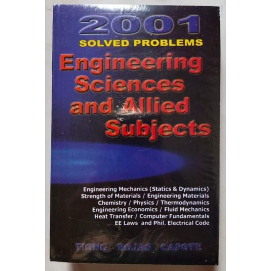 2001 ENGINEERING SCIENCES AND ALLIED SUBJECTS by Capote | Shopee Philippines