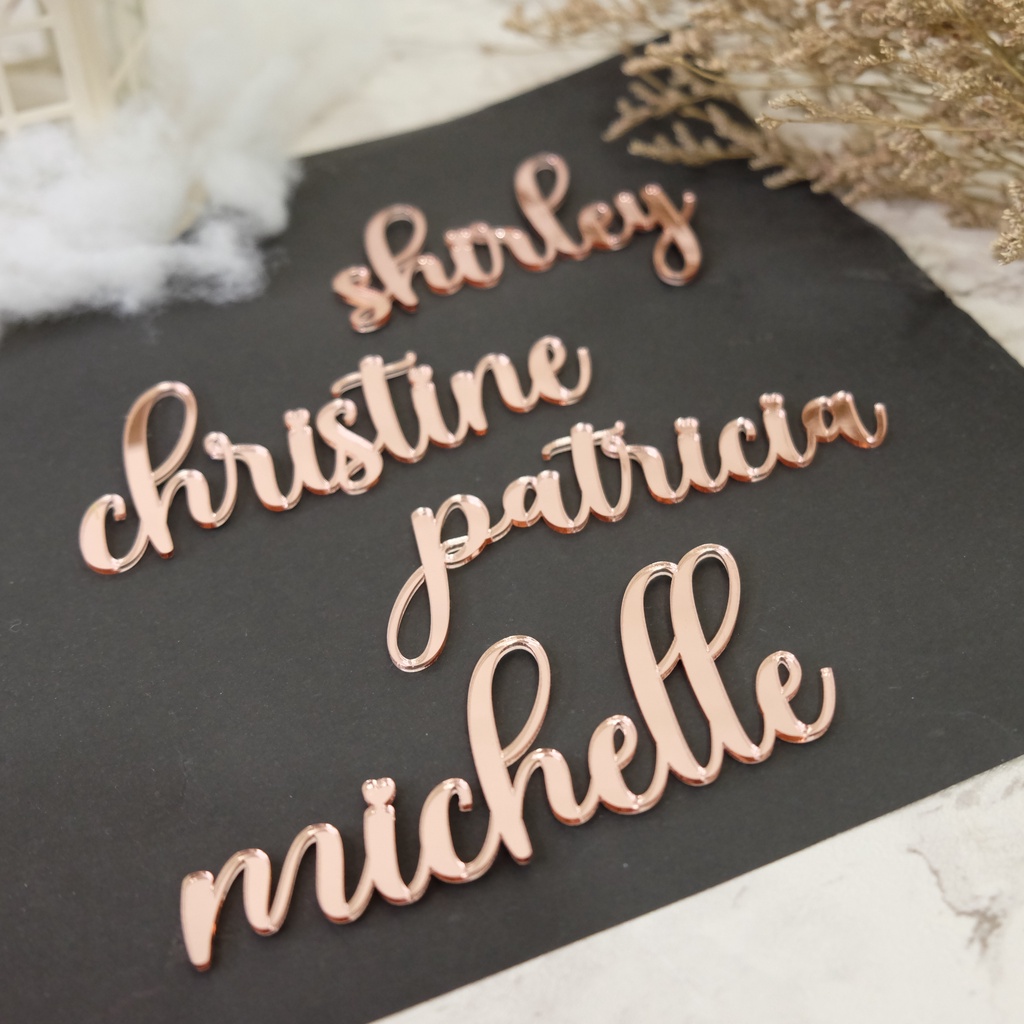 Acrylic Name Cutting/Name Plate for Platter | Shopee Philippines