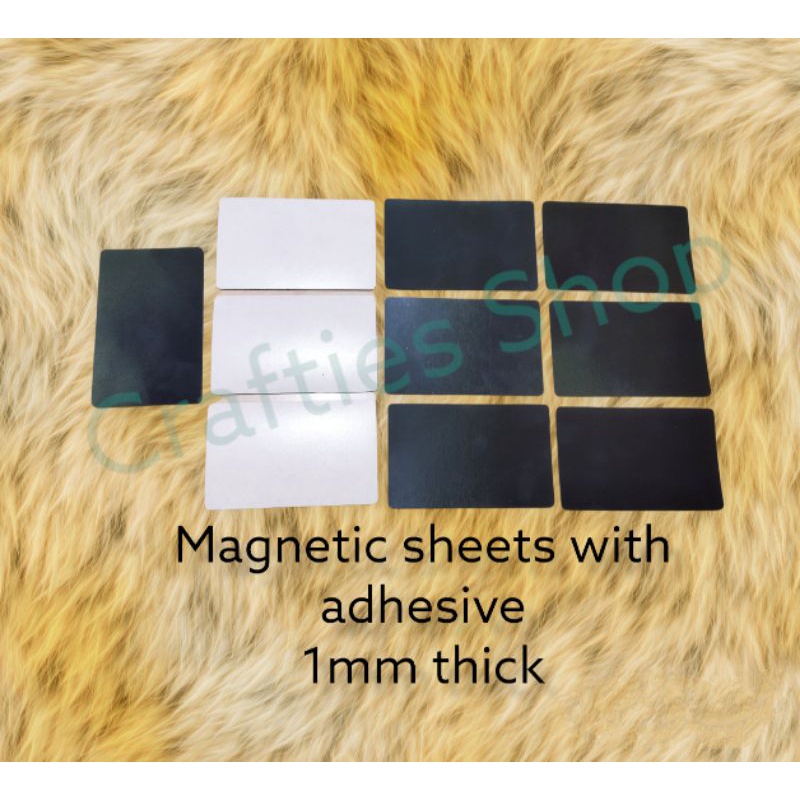 ATM SIZE PRE CUT MAGNETIC SHEETS/1MM THICK FOR REF MAGNET/WITH ADHESIVE ...