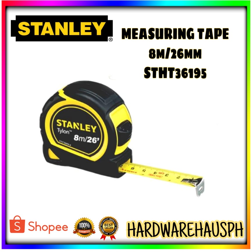 STANLEY MEASURING TAPE 8-METERS (STHT36195) | Shopee Philippines