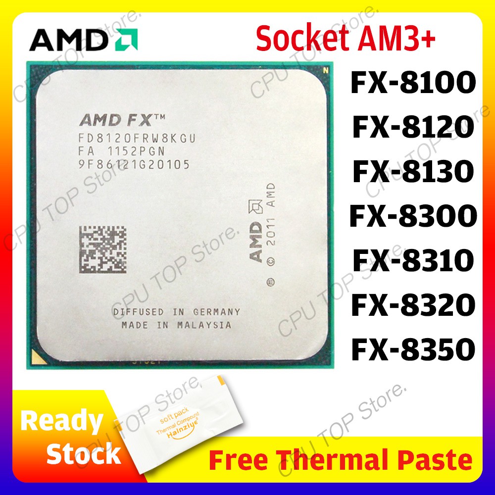 ⚡️AMD FX-Series FX8100 FX8120 FX8150 FX8300 FX8310 FX8320 FX8350 FX8370 ...