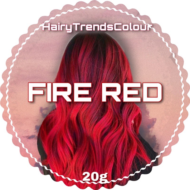 FIRE RED HAIR DYE 25g | Shopee Philippines