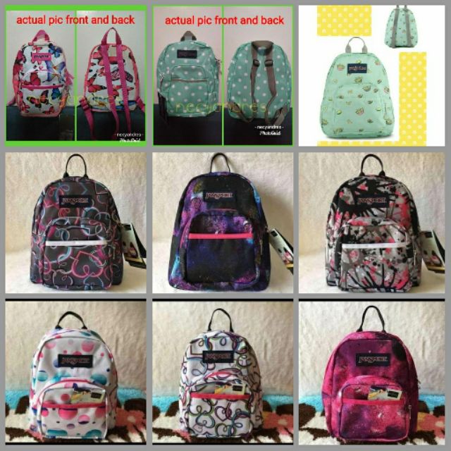 COD JS HALFPINT BAG MINI BACKPACK PRINTED DESIGN#0198273543 | Shopee ...