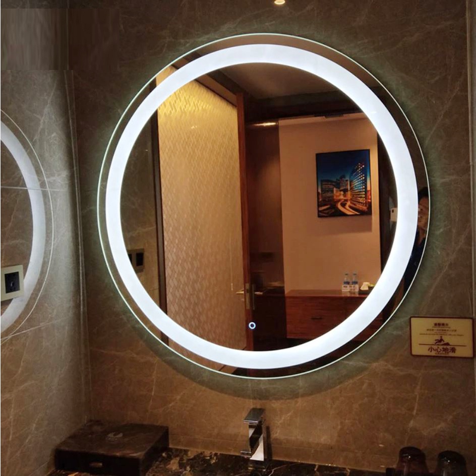 Round LED Mirror / Vanity Mirror / Wall Mounted / Touch Screen ...